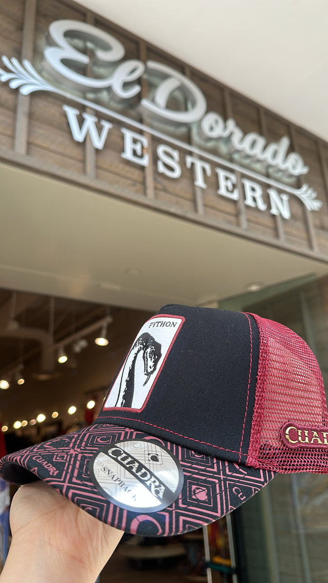 Cuadra Python patch - burgundy – El Dorado Western